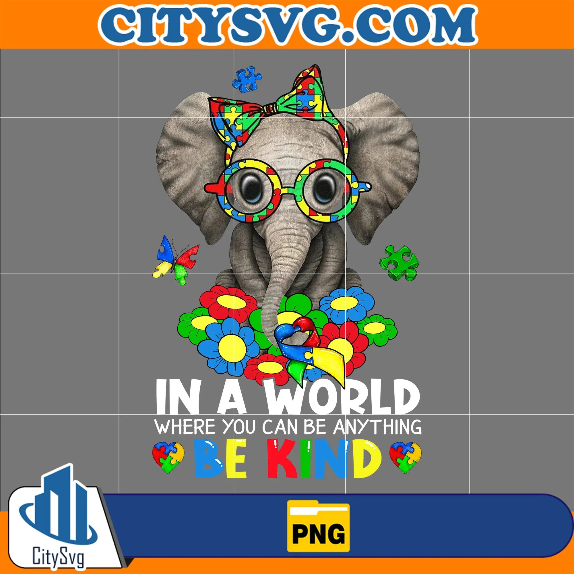 In A World Where You Can Be Anything Be Kind Autism Png, Autism Awaren ...