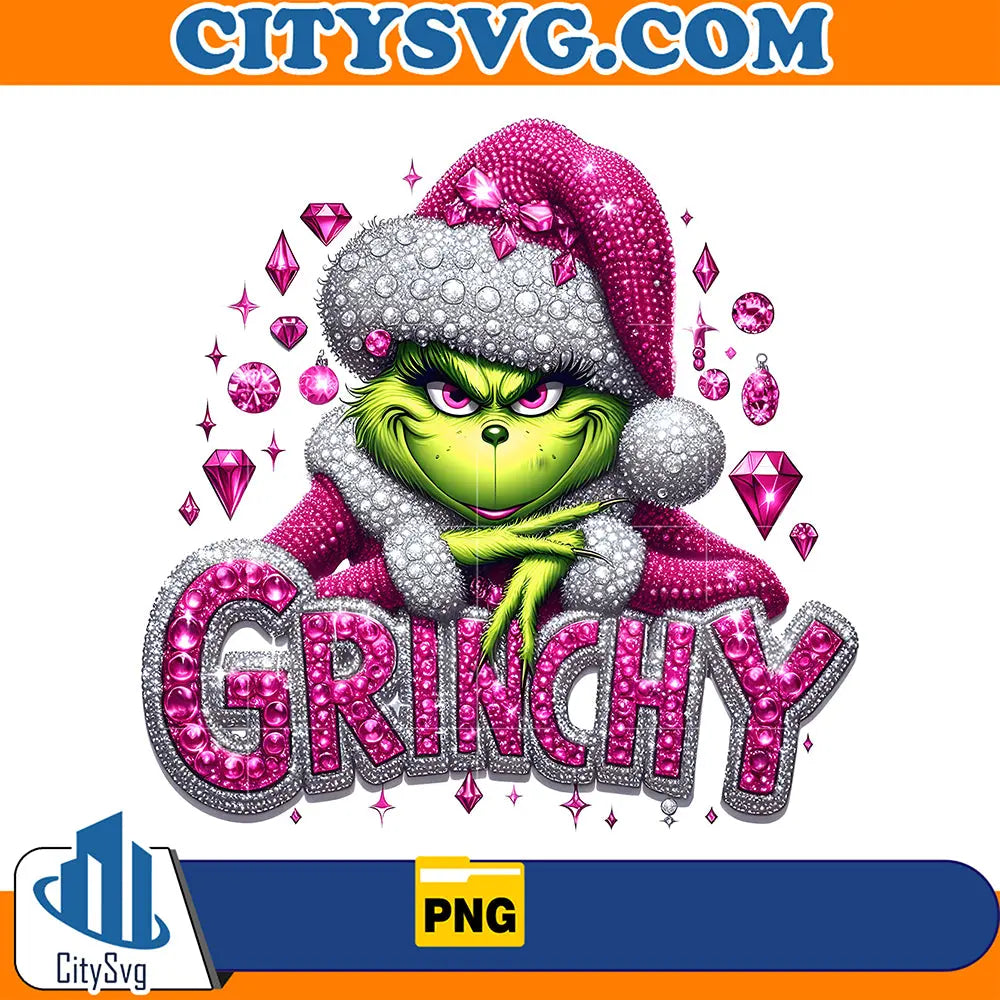 Pink Grinchy Christmas Png – CITYSVG