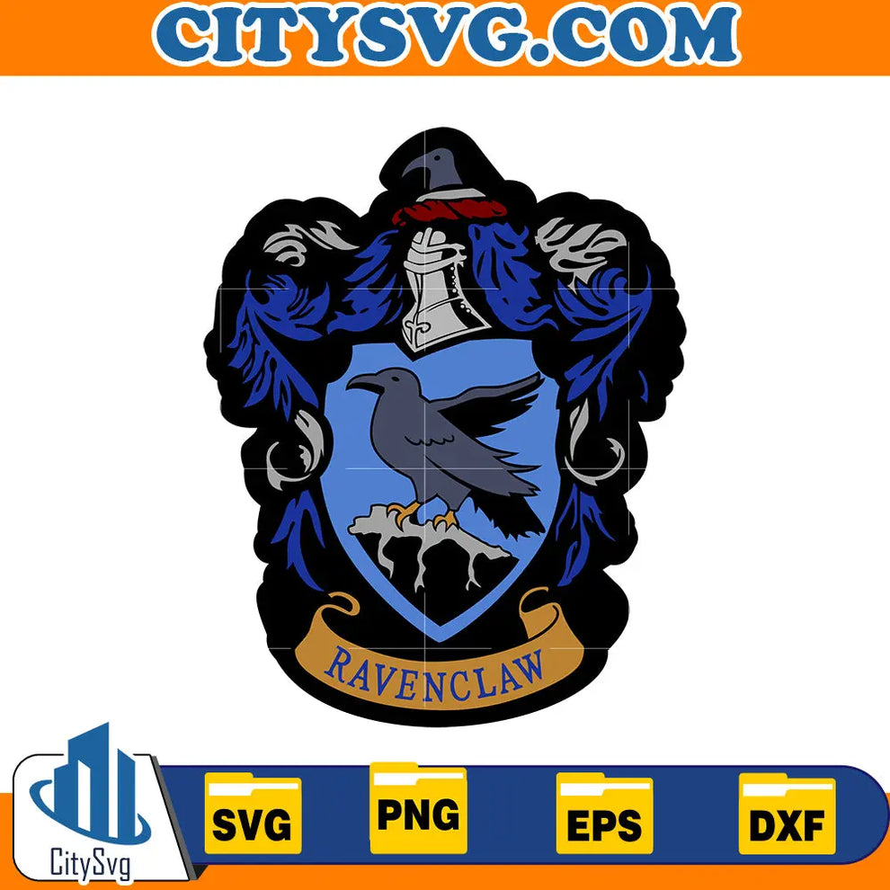 Chibi cute logo Ravenclaw svg – CITYSVG