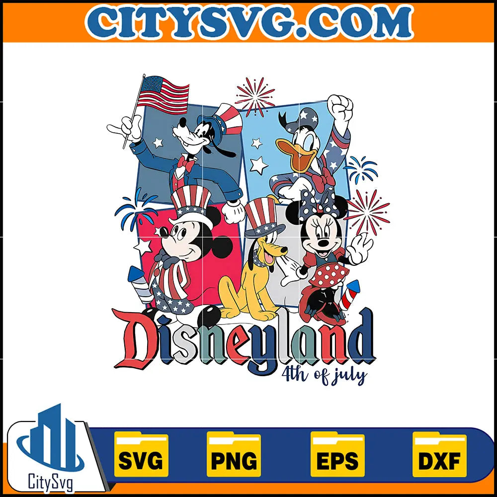 4th of July Mickey and Friends Svg, Independence Day Mouses Svg, 4th O ...