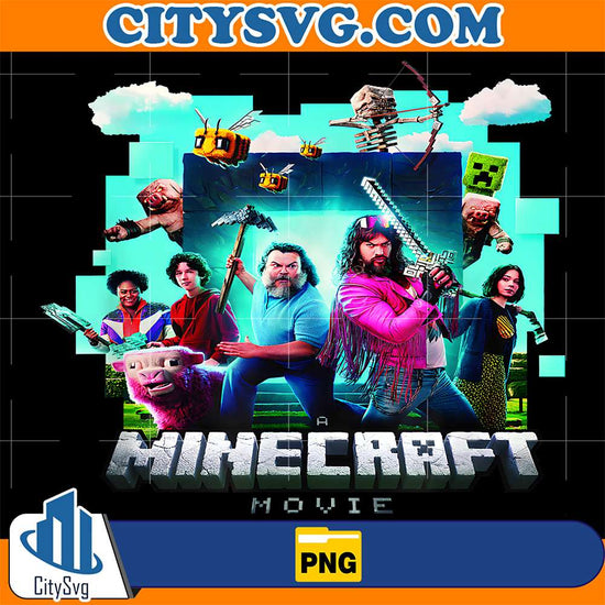 A Minecraft Movie Characters Group Png – CITYSVG