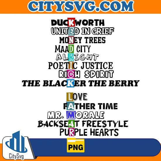 Album Kendrick Lamar Png – CITYSVG