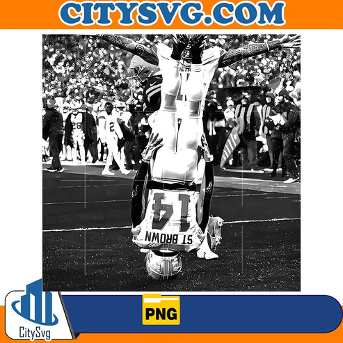 Amon-Ra St Brown Headstand Celebration Png – CITYSVG