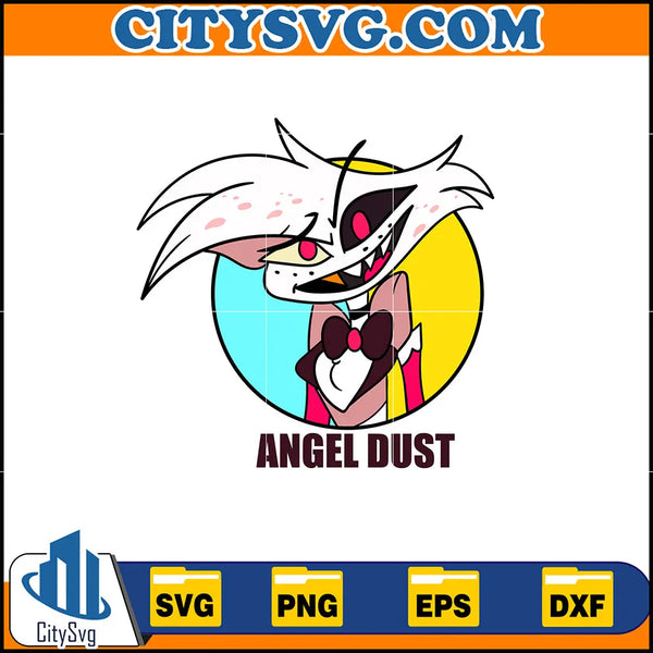 Angel Dust Svg, Editable Angel Dust Hazbin Hotel Head, Coloring Pages ...