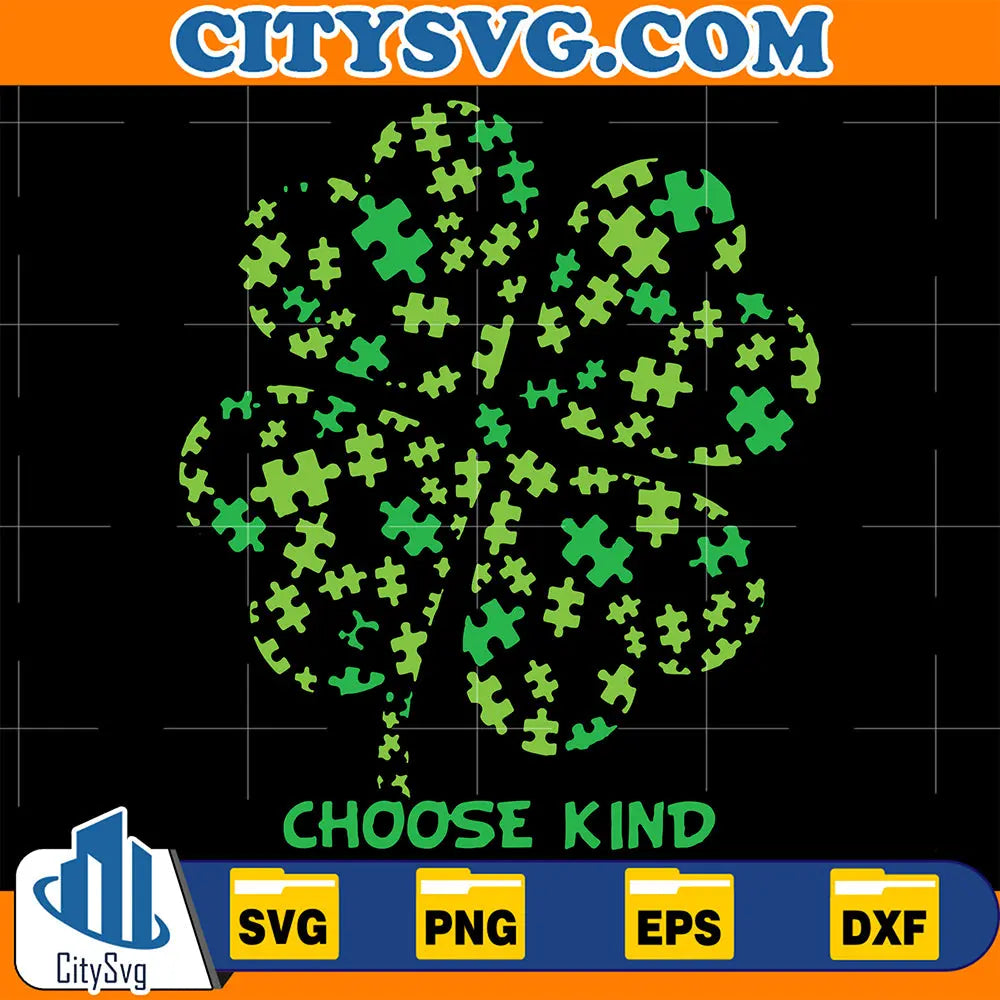 Autism Patrick Day Clover leaf Svg – CITYSVG