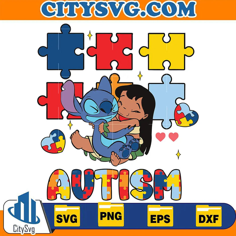 Autism Stitch Svg – CITYSVG