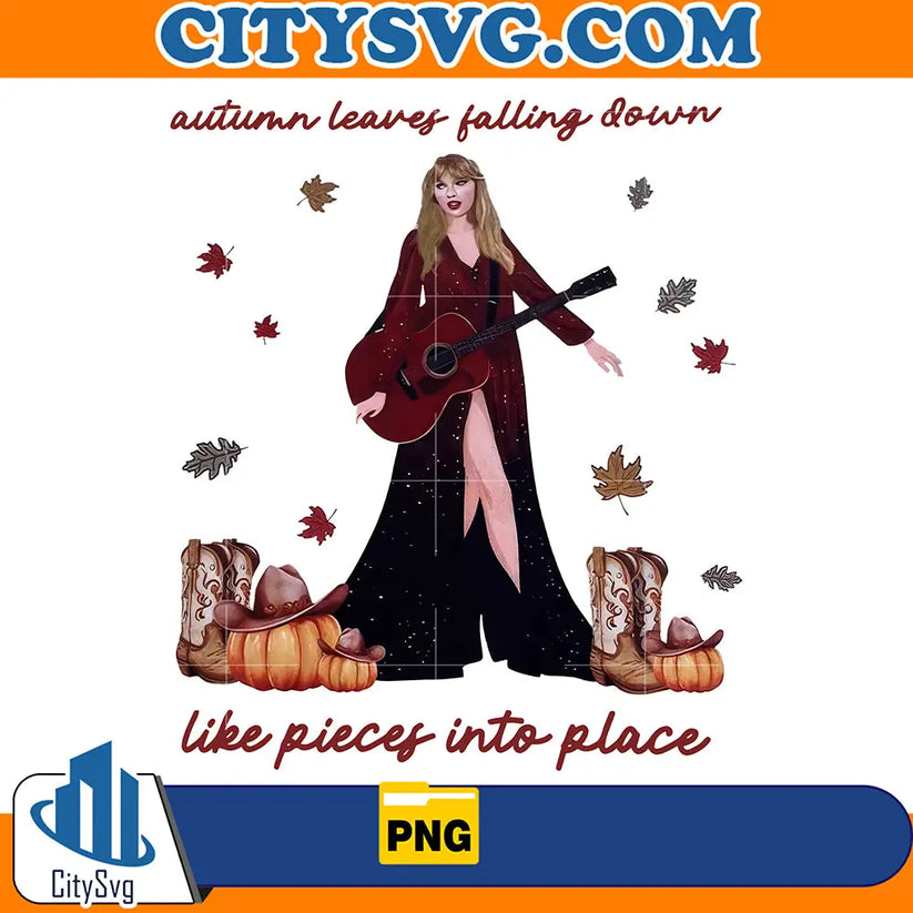 Autumn Leaves Falling Down Like Pieces Into Place Taylor Swift Png ...