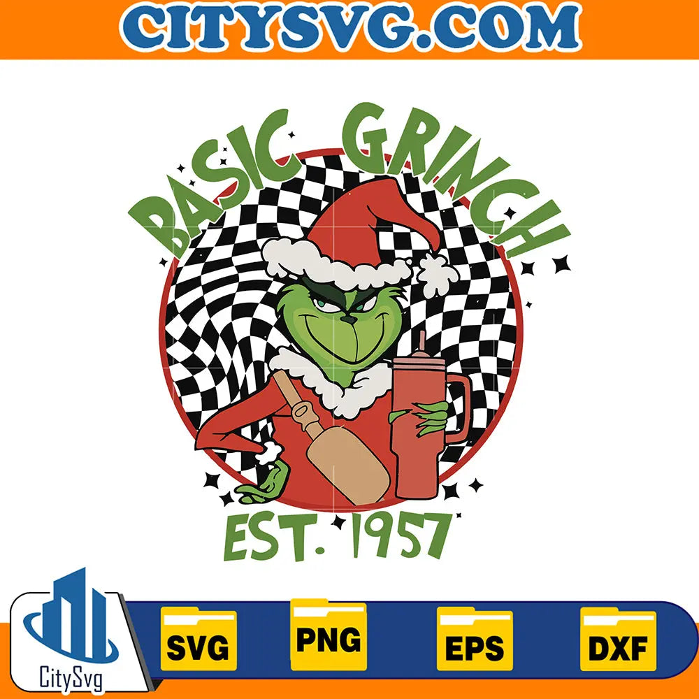 Basic Grinch Est 1957 Christmas Svg – CITYSVG