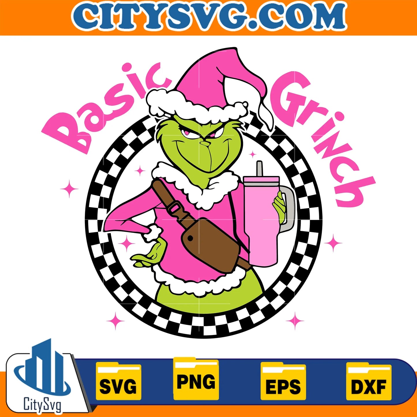 Basic Grinch Pink Christmas Svg – CITYSVG