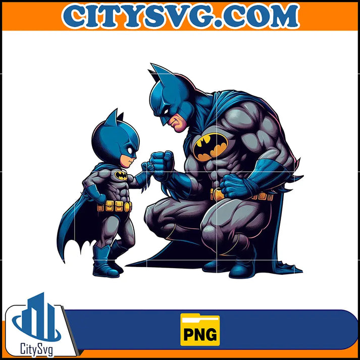 Batman Dad And Son Png, Super Hero Dad And Son Png, Father's Day 2024 ...