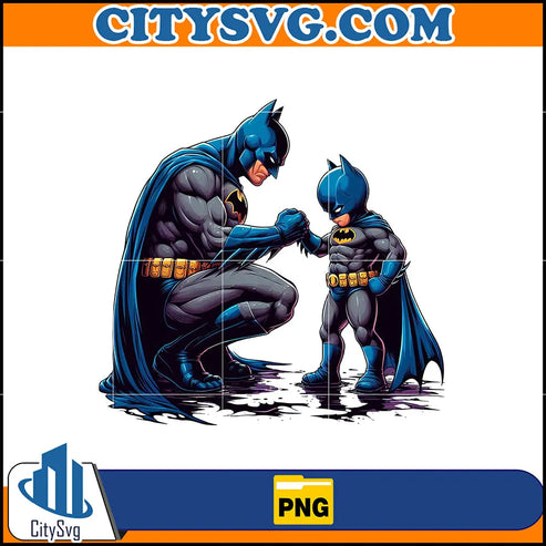 Batman Dad And Son Png, Super Hero Dad And Son Png, Father's Day 2024 ...