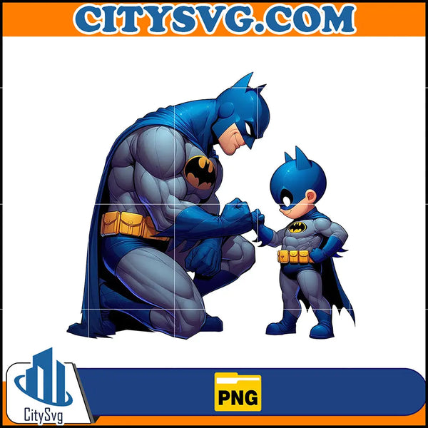 Batman Dad And Son Png, Super Hero Dad And Son Png, Father's Day 2024 ...