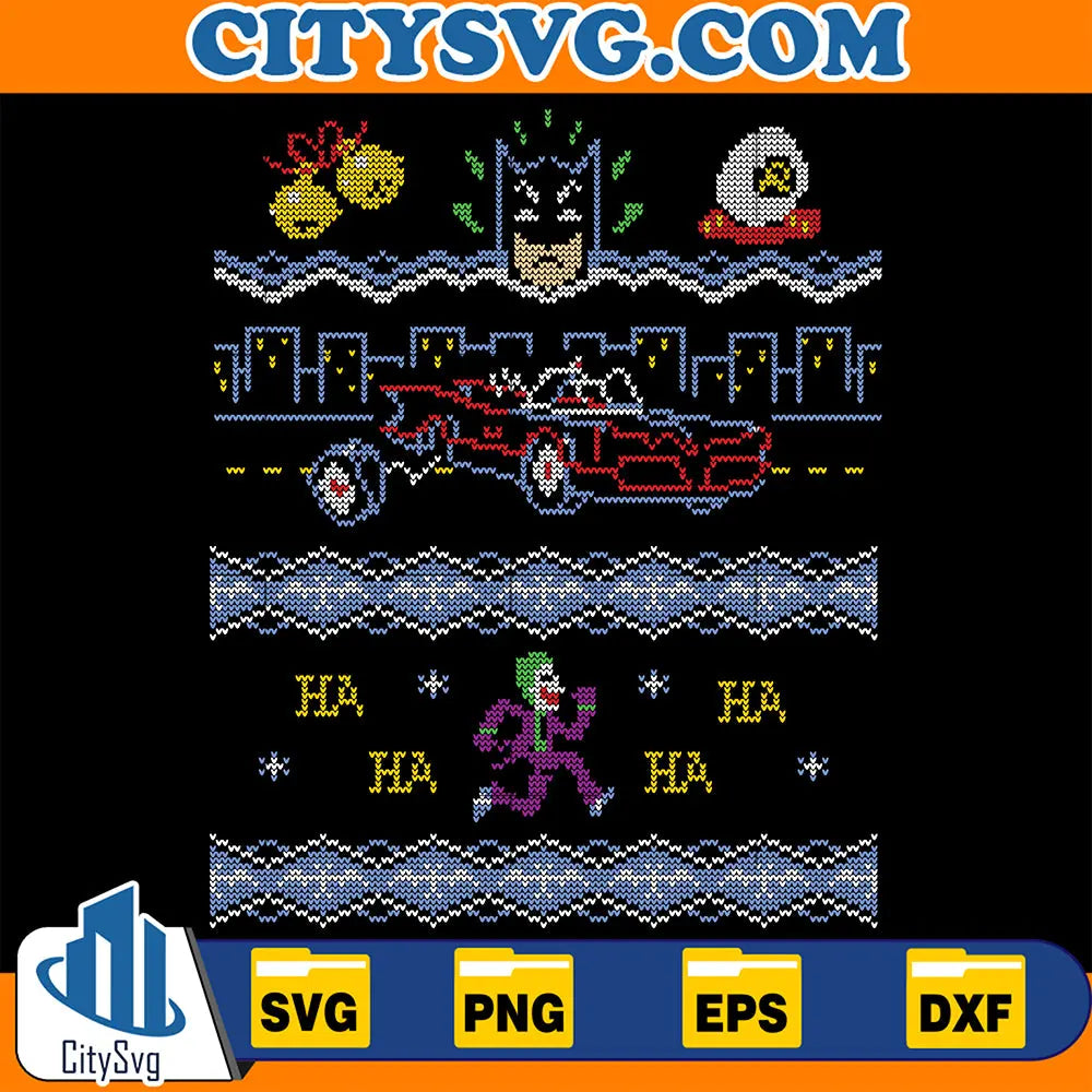 Batman Ugly Christmas Svg – CITYSVG