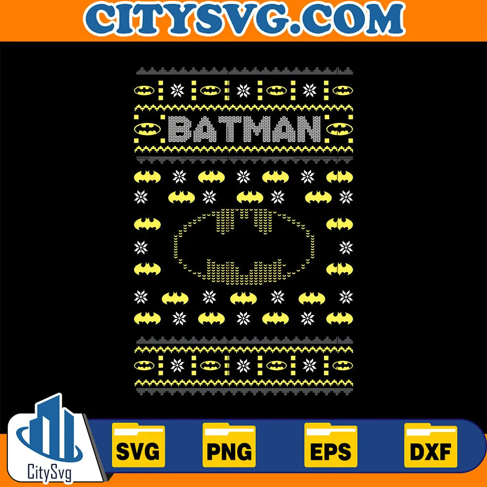 Batman Ugly Christmas Svg – CITYSVG