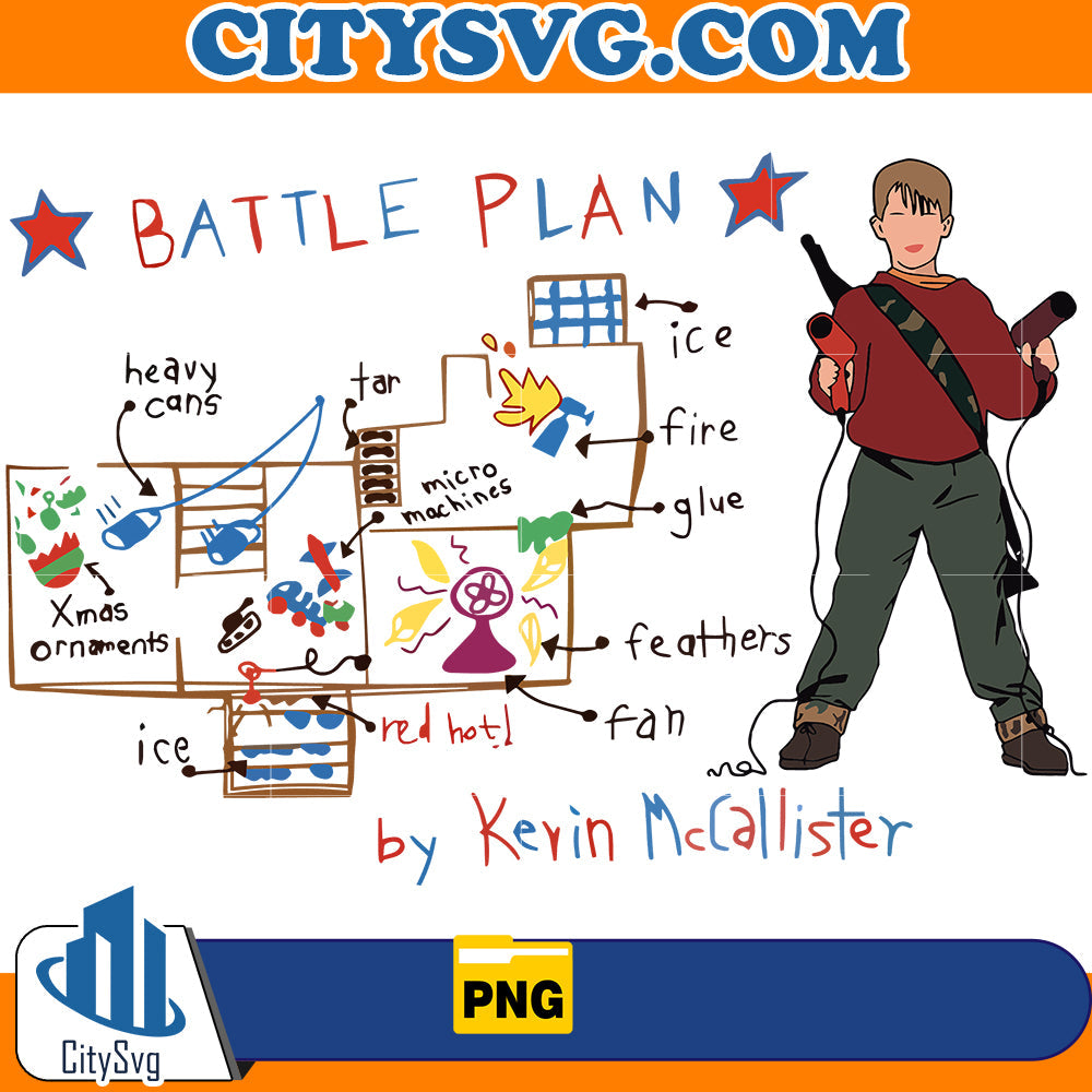Battle Plan By Kevin McCallister Home Alone Png – CITYSVG
