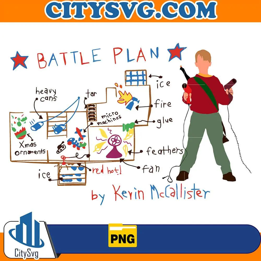 Battle Plan Home Alone Christmas Png – CITYSVG