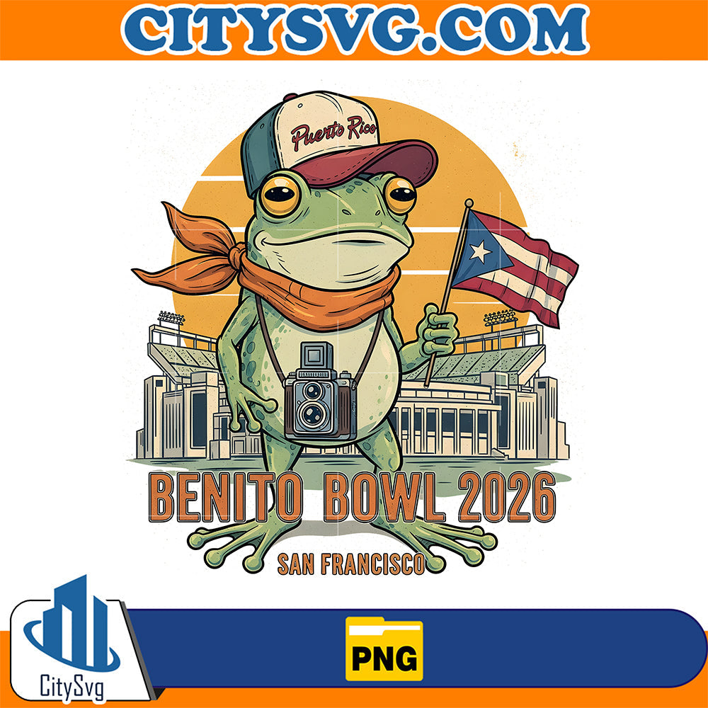 Benito Bowl 2026 San Francisco Frog Png – CITYSVG