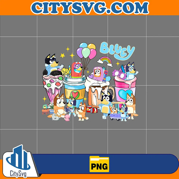 Bluey Family Coffee Png, Bluey Family Matching Png, Bluey Png, Bluey F ...