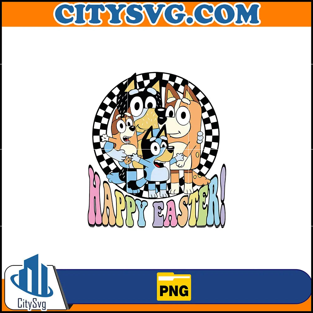 Bluey Happy Easter Png, Bluey Family Matching Png, Bluey Png, Bluey Fr ...