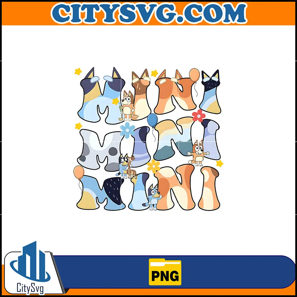 Bluey Mini Png, Bluey Family Matching Png, Instant Download – CITYSVG