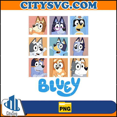 Bluey Png, Bluey Family Matching Png, Instant Download 1 – CITYSVG