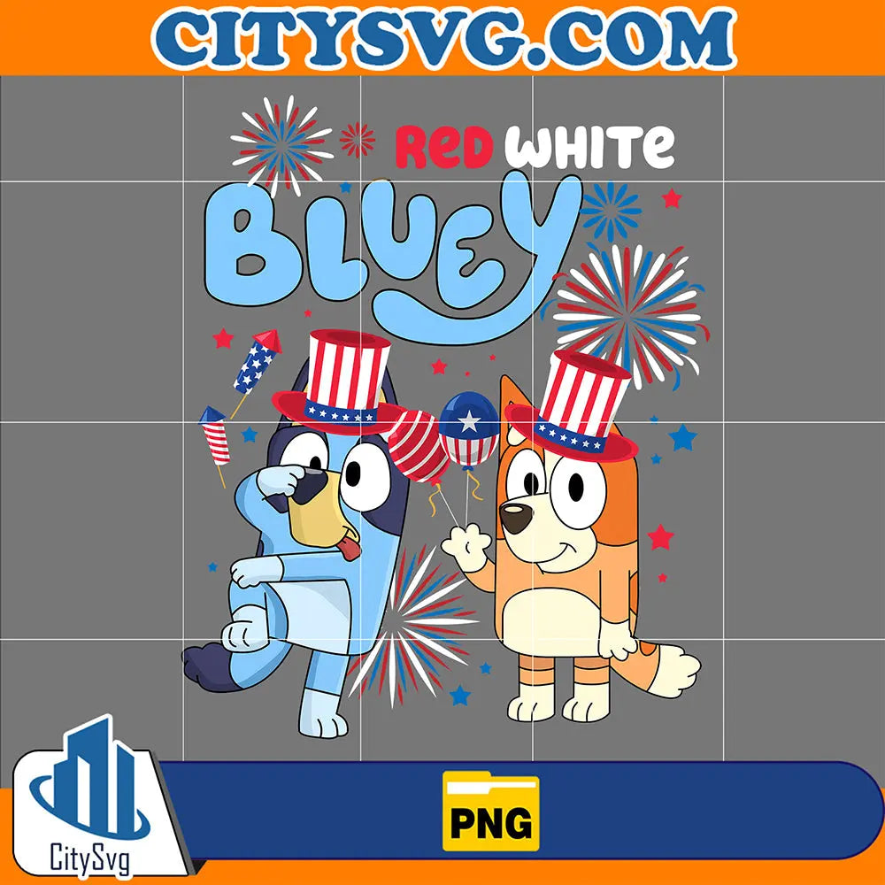 Bluey Red White Png, Bluey Family Matching Png, Instant Download – CITYSVG