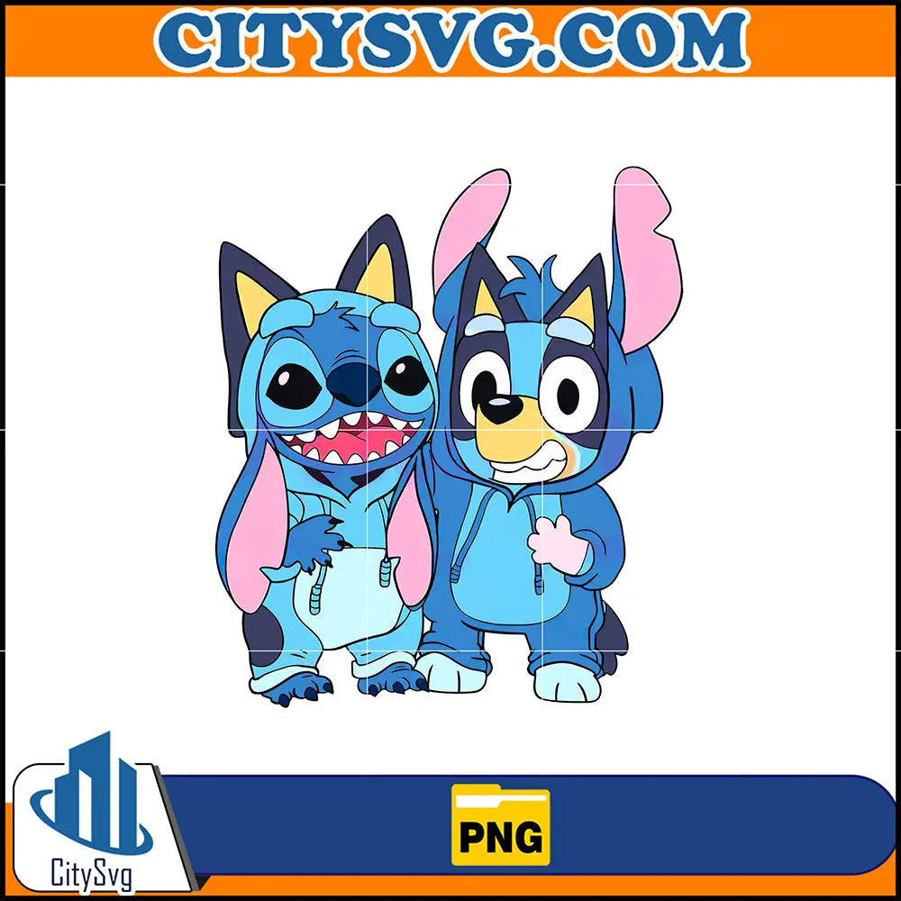Bluey Stitch Png, Bluey Family Matching Png, Bluey Png, Bluey Friends ...