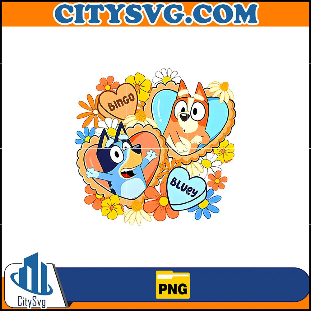 Bluey and Bingo Love Png, Bluey Family Matching Png, Instant Download ...