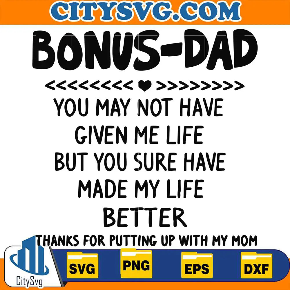 Bonus Dad Svg – CITYSVG