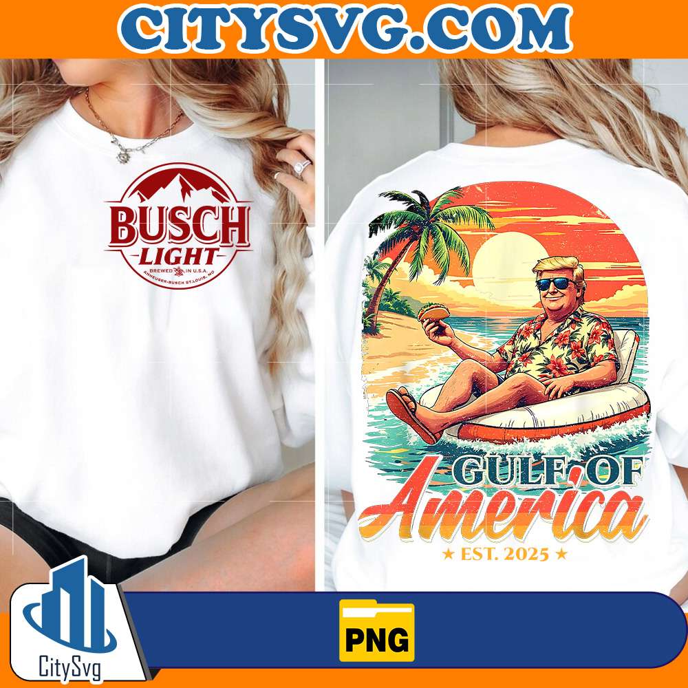 Busch Light, Trump Gulf Of America Est 2025 Png – CITYSVG