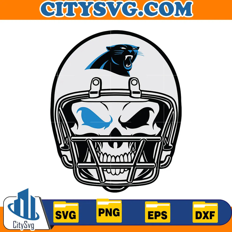 Skull Carolina Panthers Svg – CITYSVG