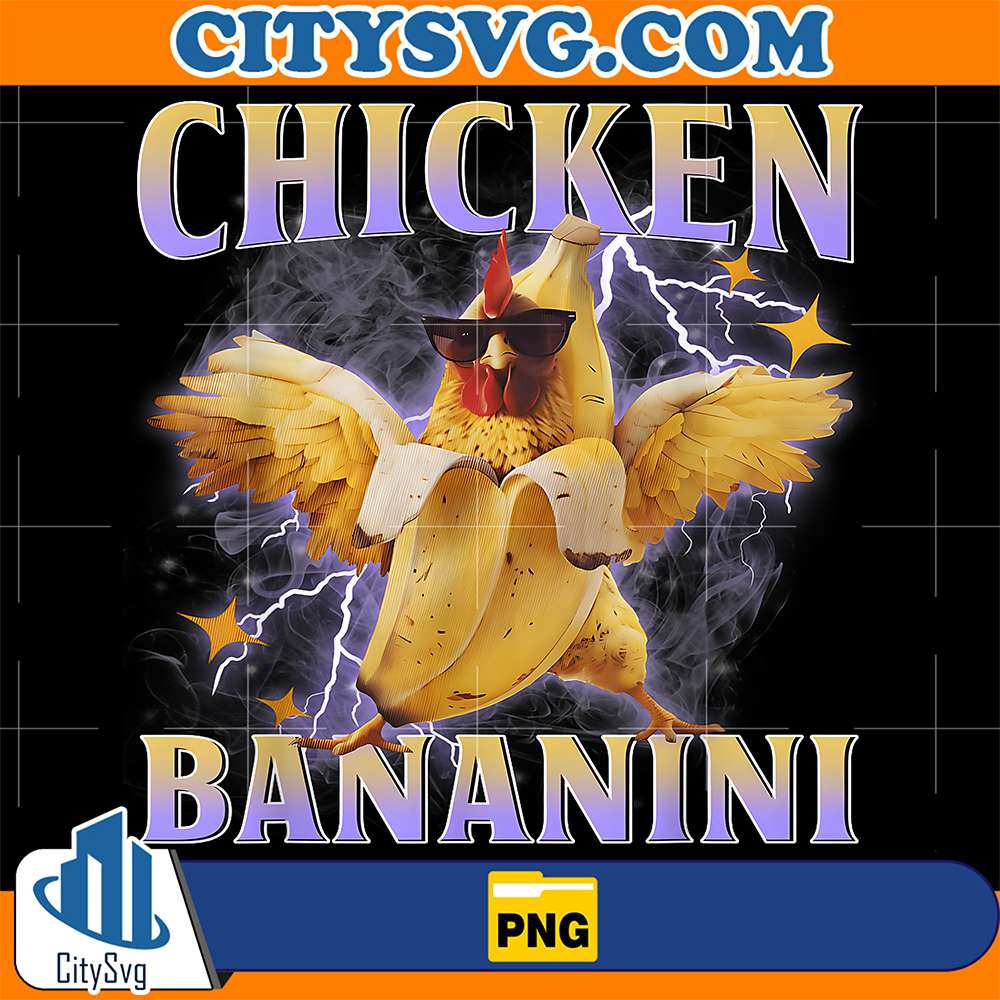 Chicken Bananini Humor Italian Brainrot Meme Png – CITYSVG