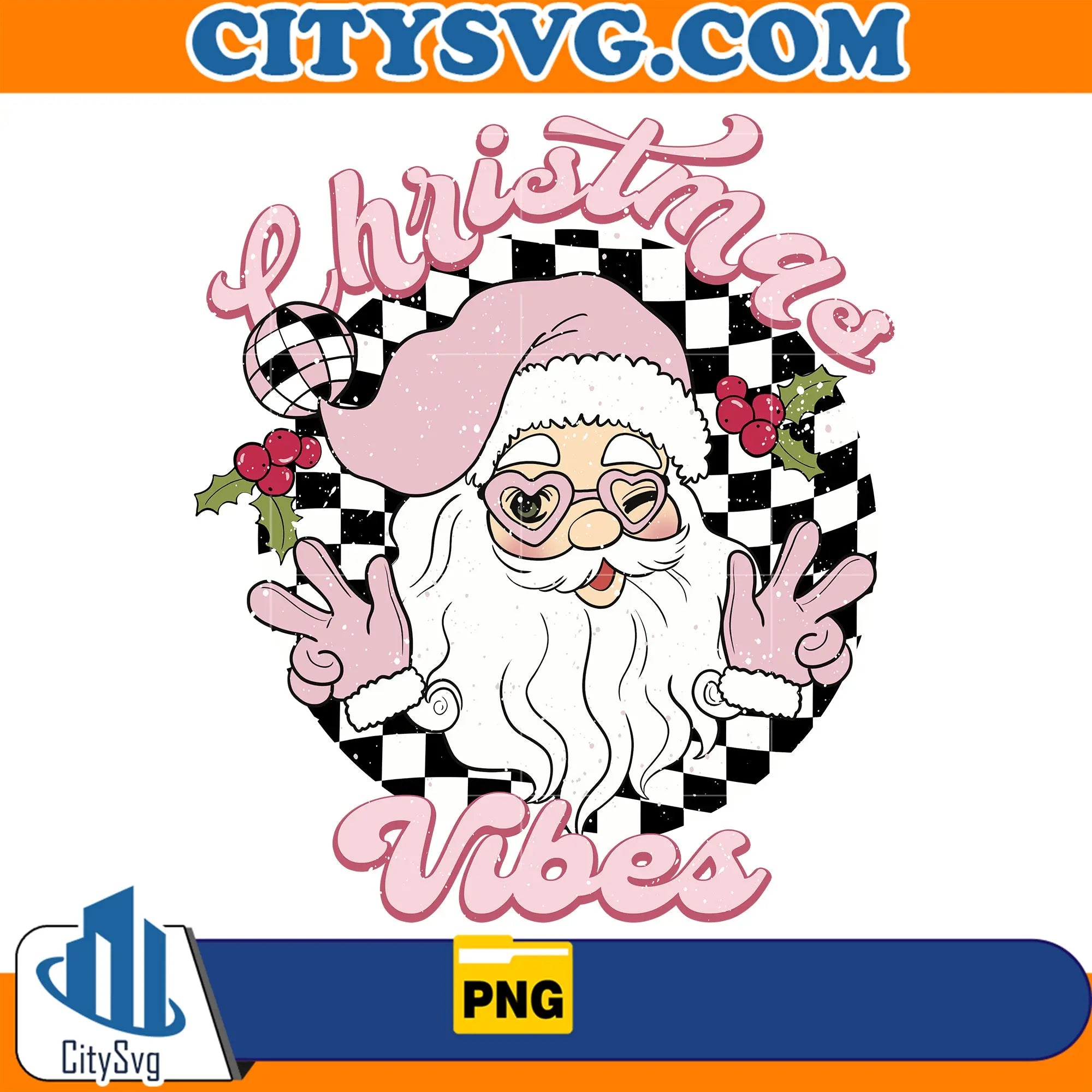 Christmas Vibes Santa Claus Png – CITYSVG