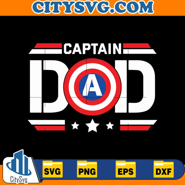 Captain Dad Svg, Dad Superhero Svg, Digital Download – CITYSVG