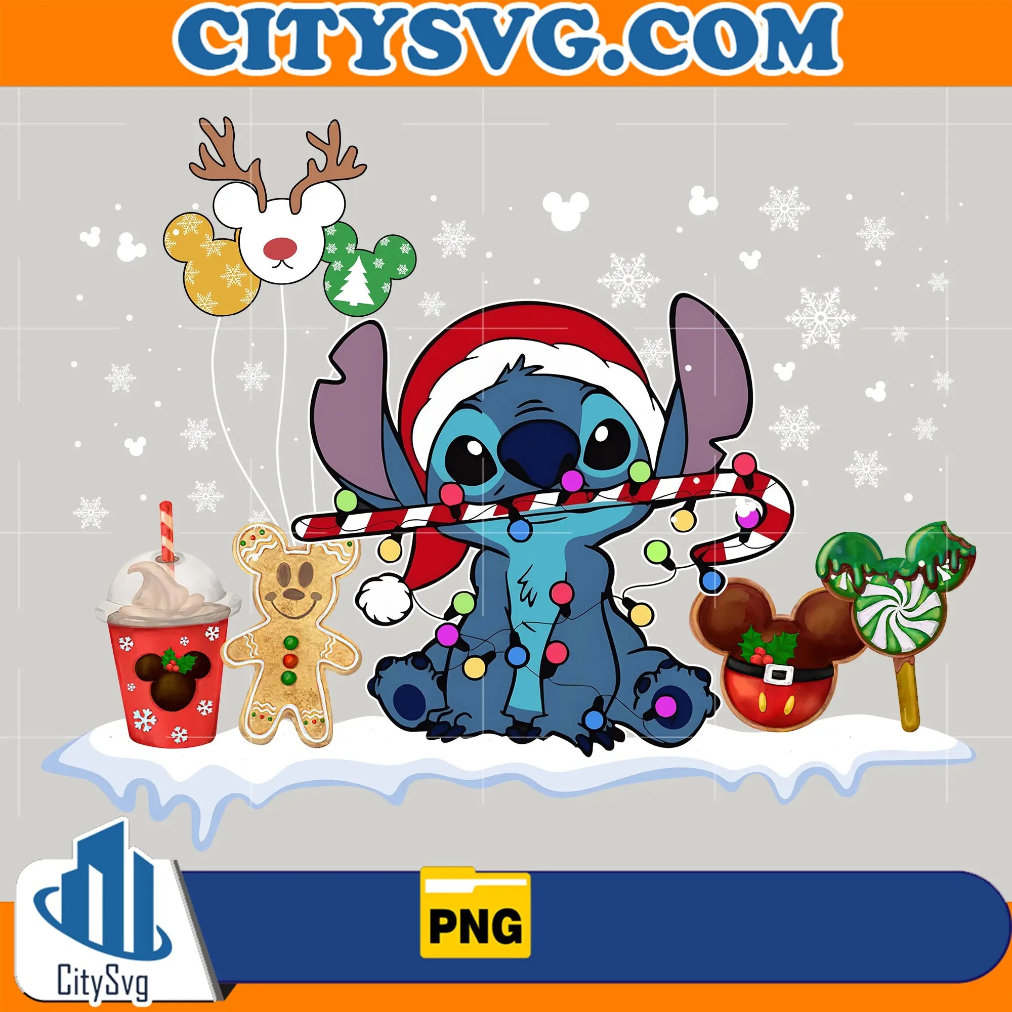 Disney Christmas Stitch Png – CITYSVG