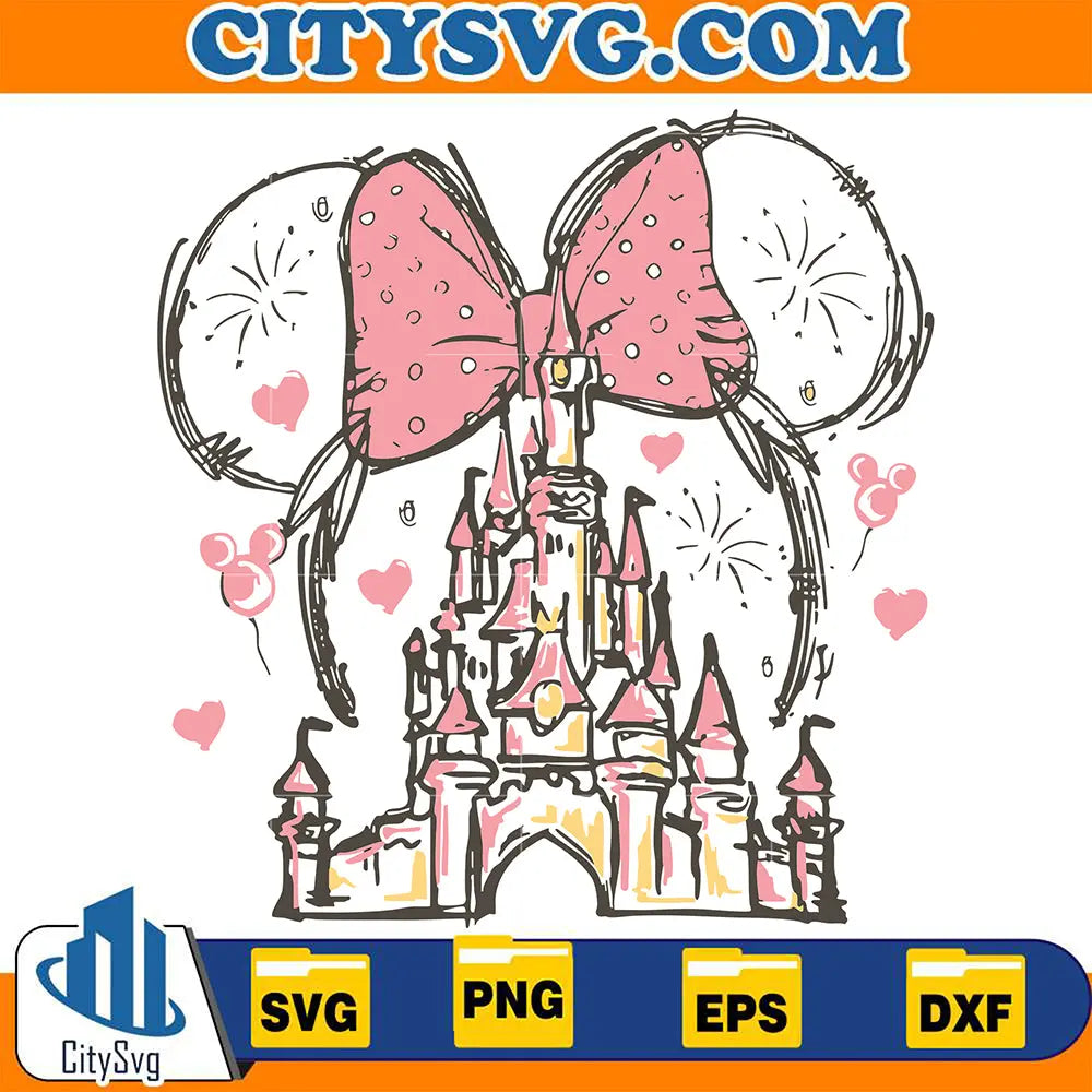 Disney Minnie Mouse Castle Svg – CITYSVG