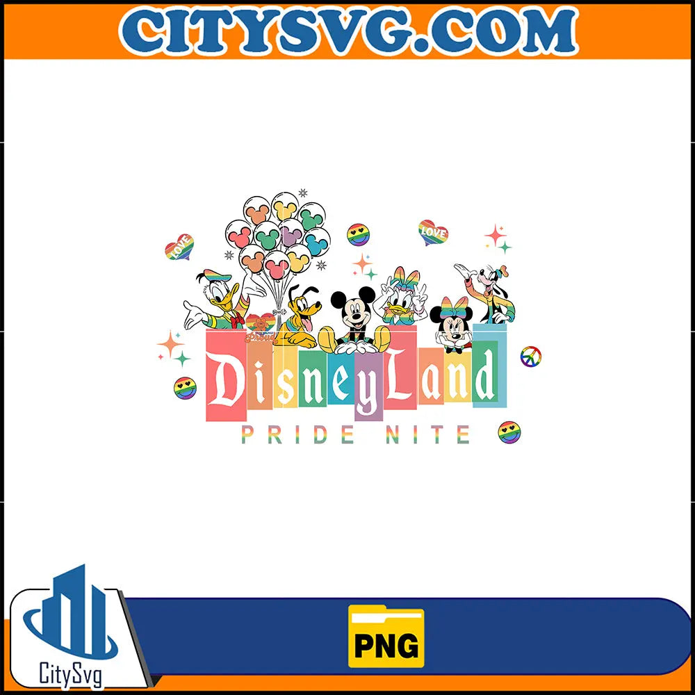 Disneyland Pride Nite Png, LGBT Pride Sublimation, Instant Download ...