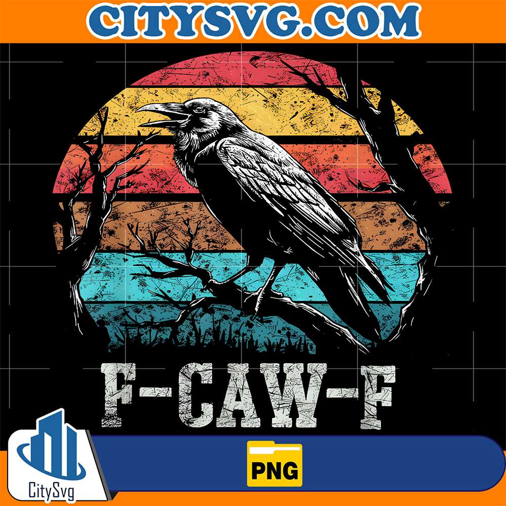 F-Caw-F Black Crow Black Bird Png – CITYSVG