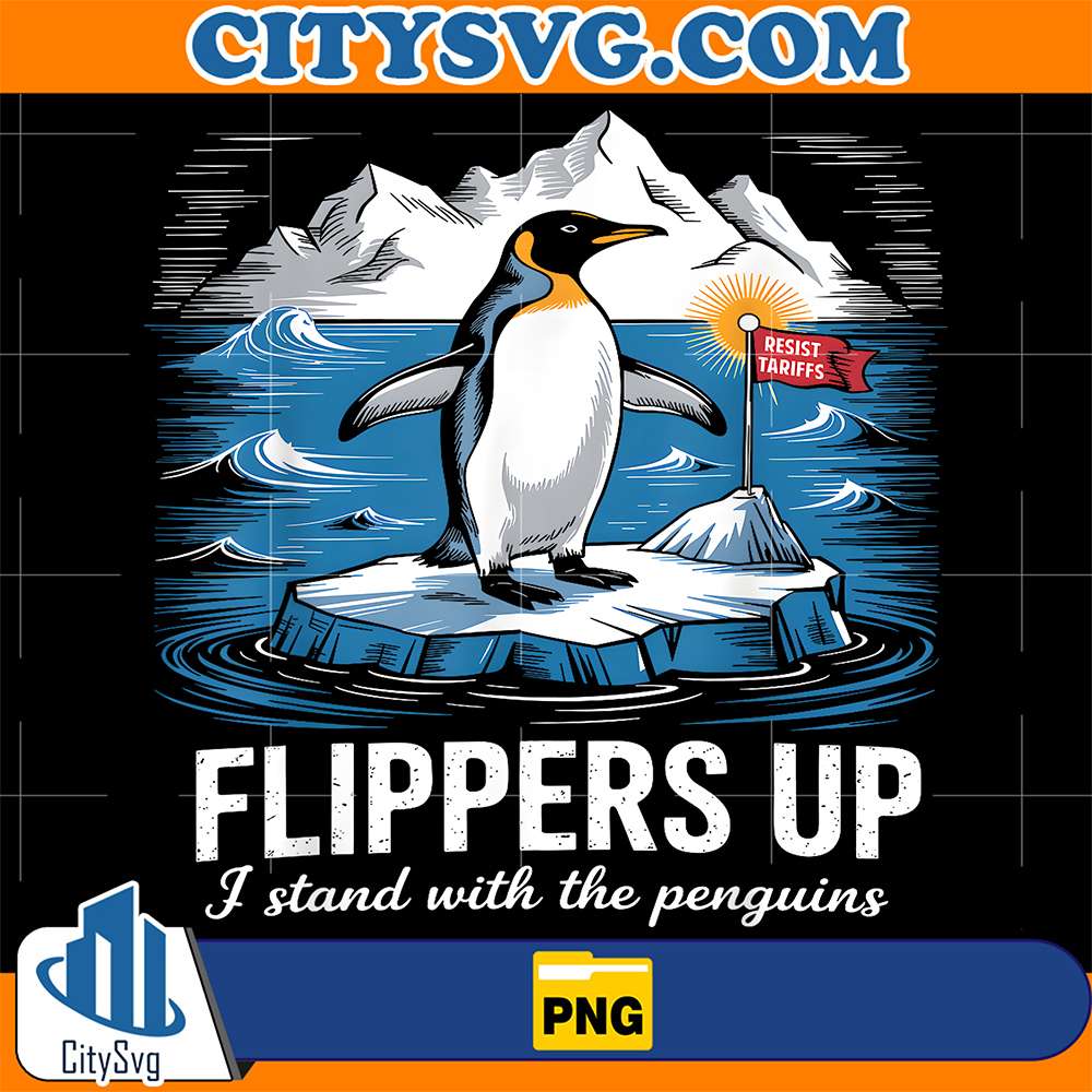 Flippers Up, I Stand With The Penguins Png – CITYSVG