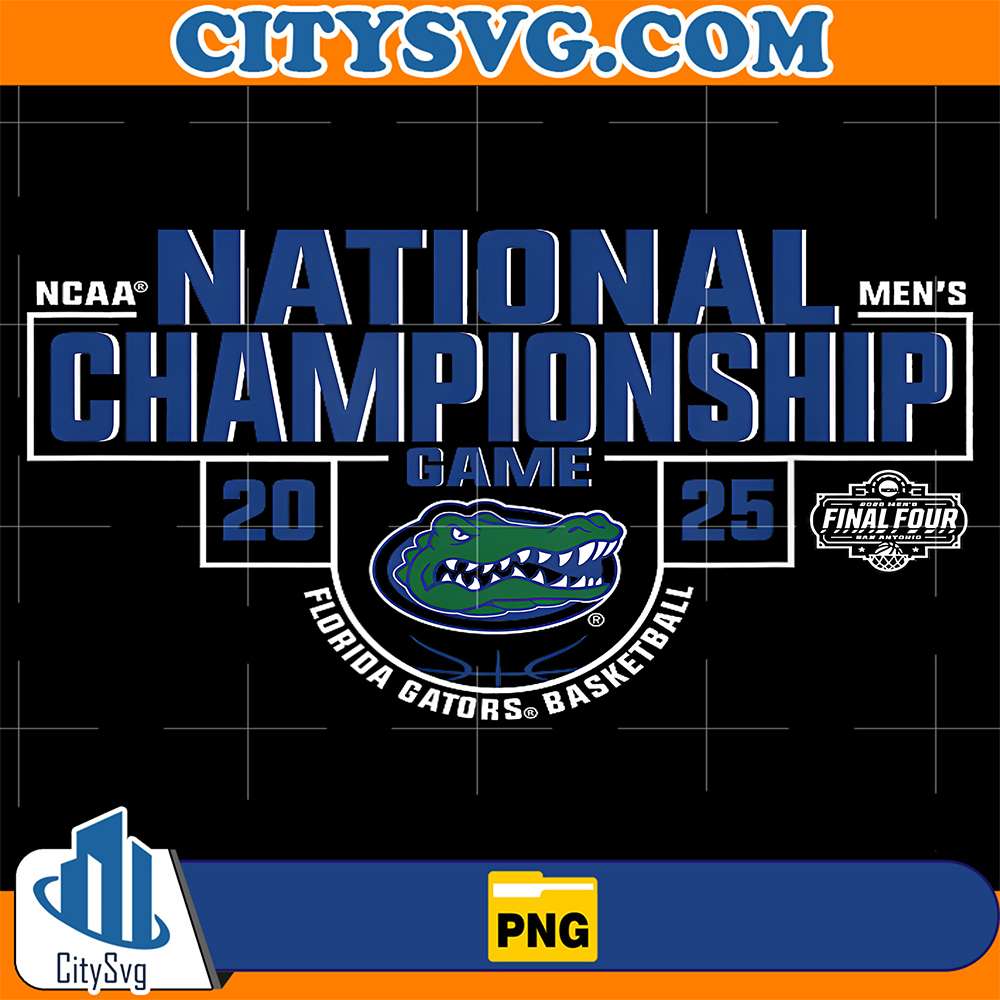 Florida Gators National Championship 2025 Basketball Png – CITYSVG