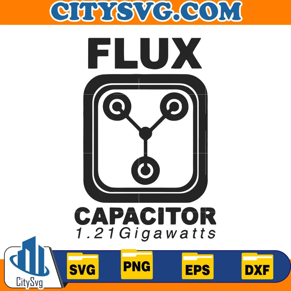 Flux Capacitor svg, Back to the Future svg, delorean svg, marty svg, B ...