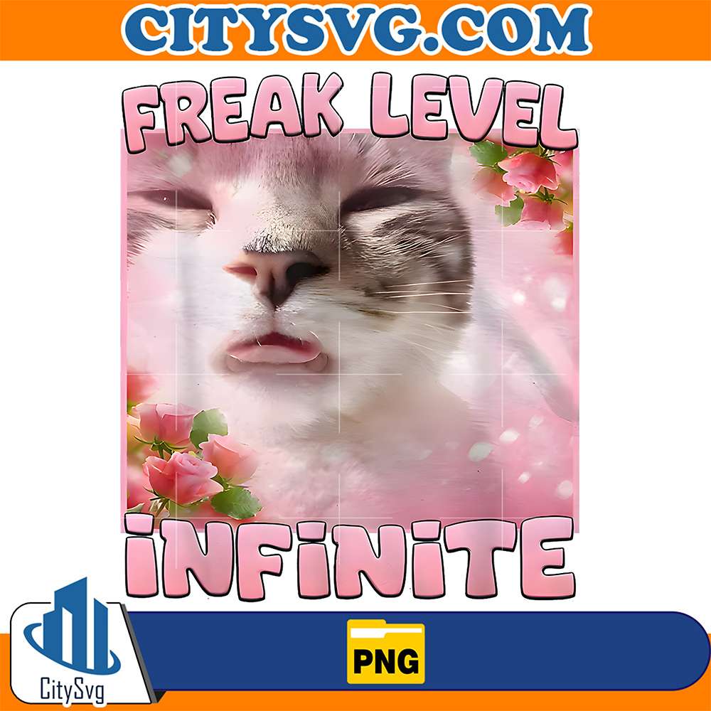 Freak Level Infinite Cat Meme Png – CITYSVG