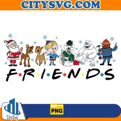Friends And Christmas Rudolph The Red Nose Reindeer Png – CITYSVG