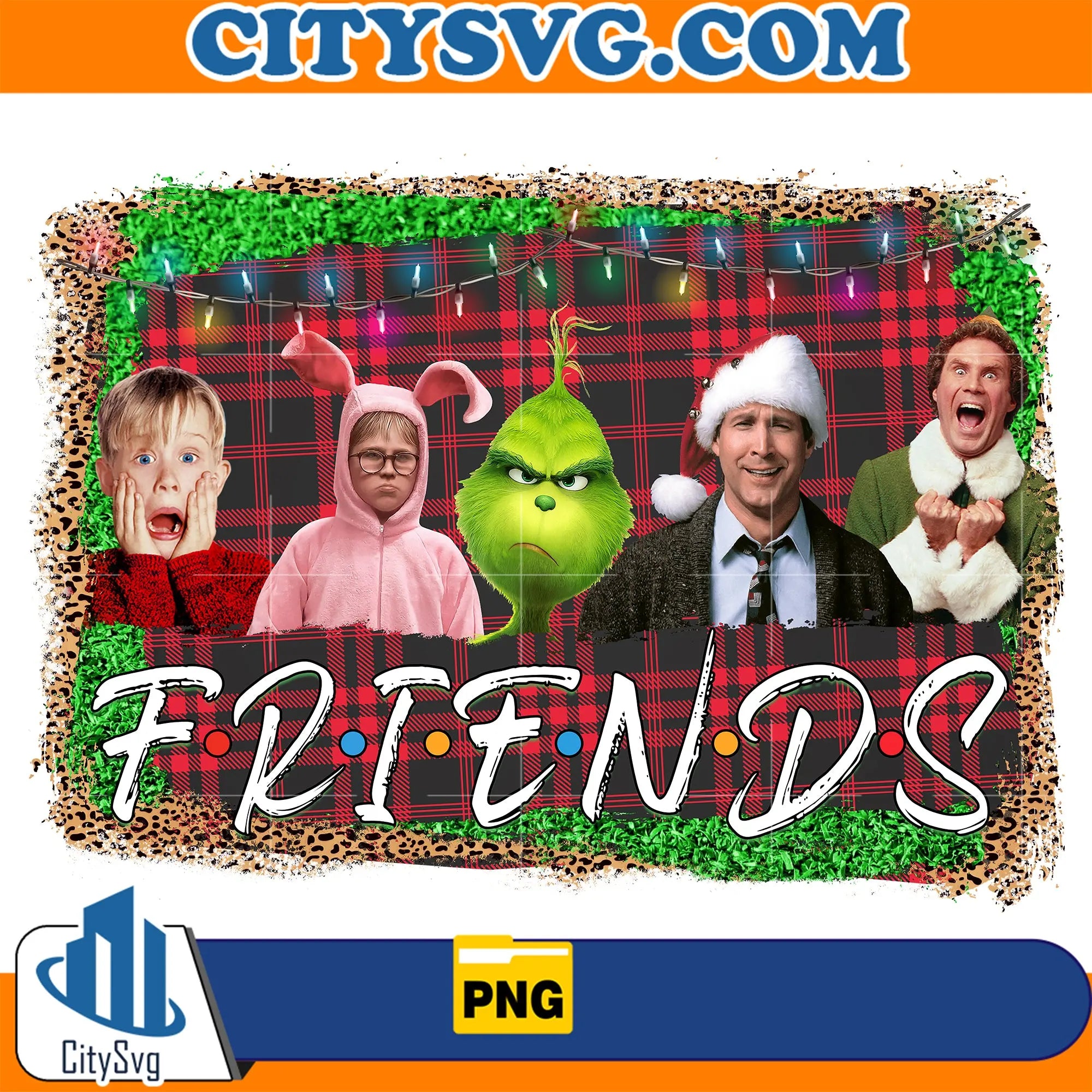 Friends Christmas Movie Charactes Png – CITYSVG