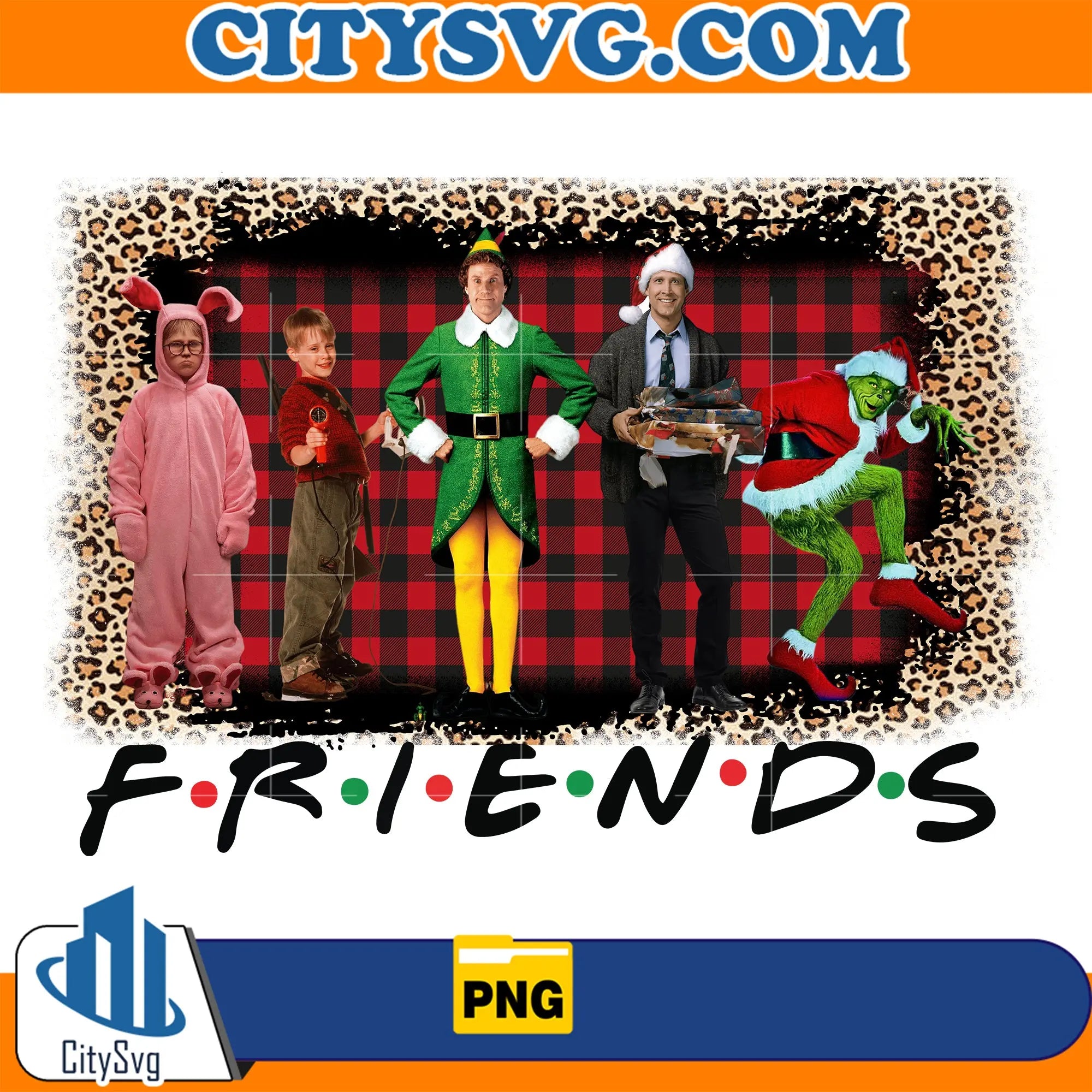 Friends Christmas Movie Charactes Png – CITYSVG