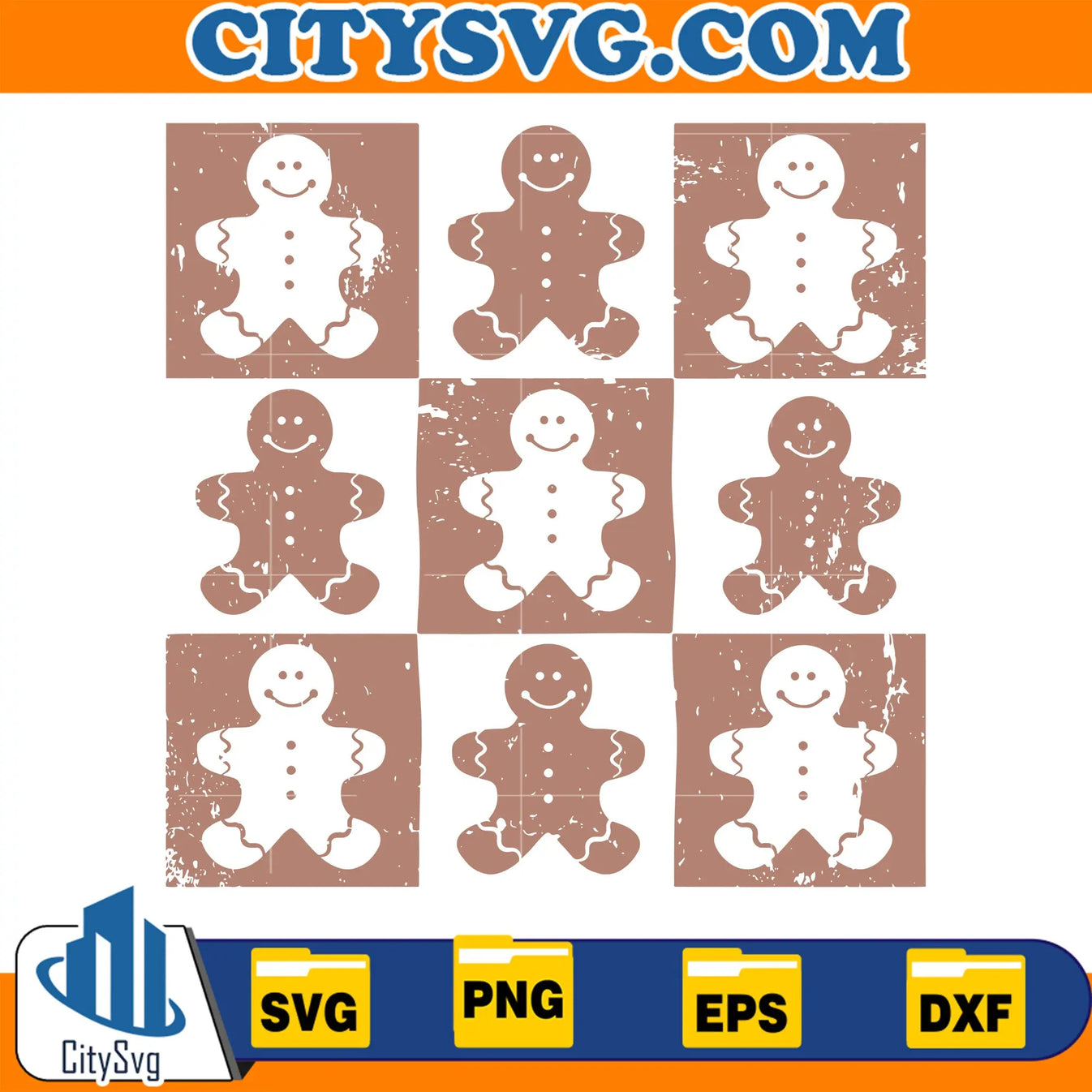 Gingerbread Man Svg – CITYSVG