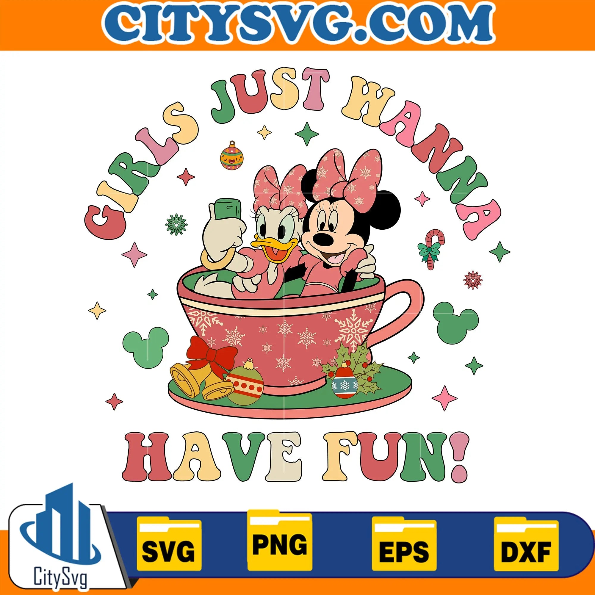 Girls Just Wanna Have Fun Christmas Svg – CITYSVG