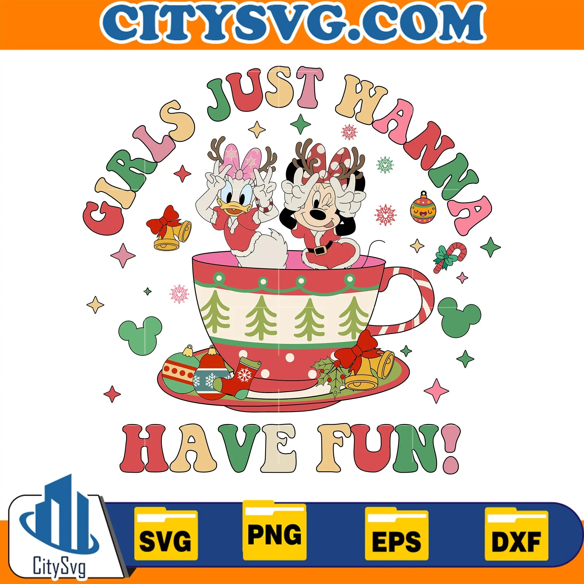 Girls Just Wanna Have Fun Christmas Svg – CITYSVG