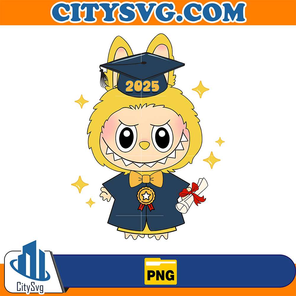 Graduation Labubu 2025 Png – CITYSVG