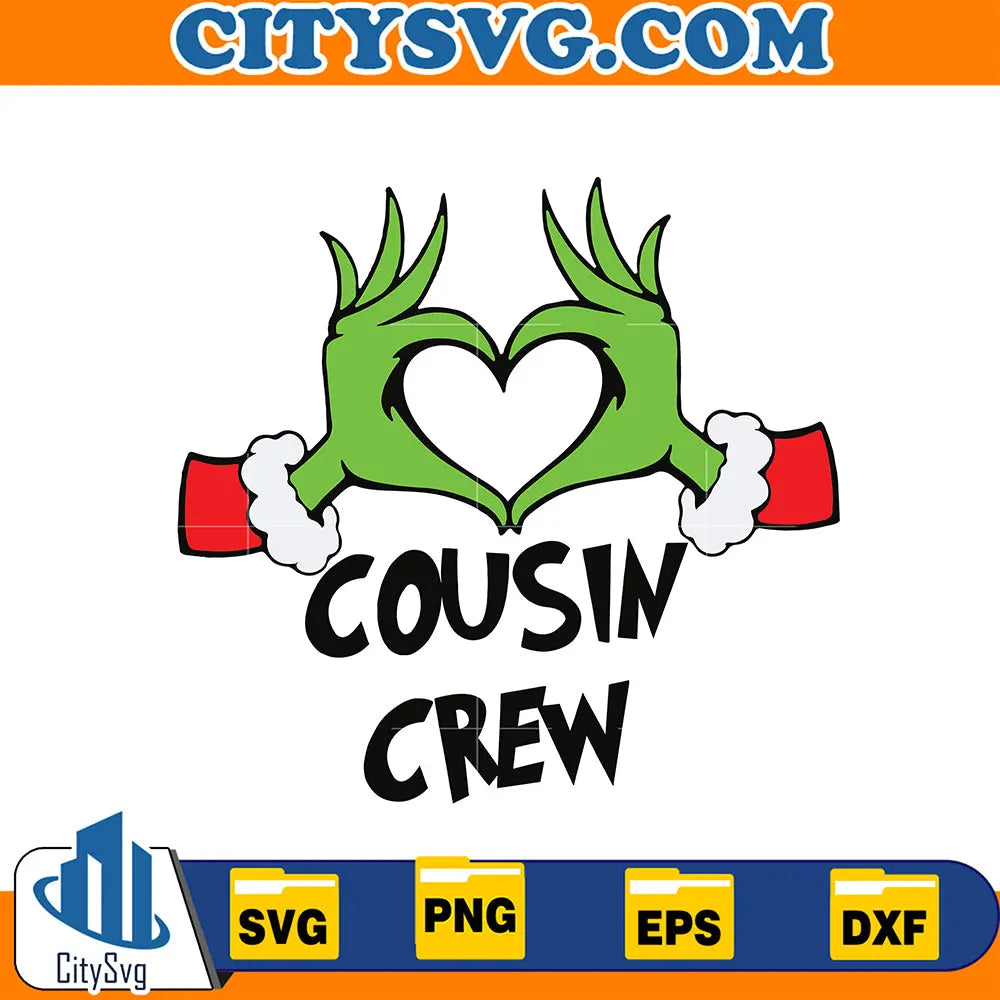 Grinch Cousin Crew Christmas Svg – CITYSVG